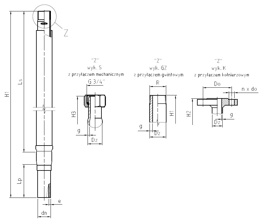 Gas Risers - RADIATYM - monobloki, kompensatory, połączenia PE-Stal